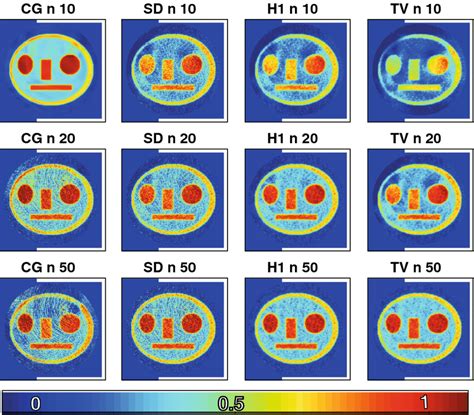 Reconstructions After 10 20 And 50 Iterations For The Ill Posed Download Scientific Diagram