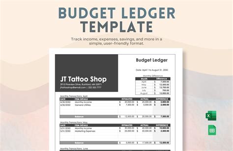 Free Ledger Templates In Excel To Download