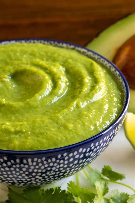 Fresh Tomatillo Avocado Salsa Avocado Sauce And Salsa De Tomatillo