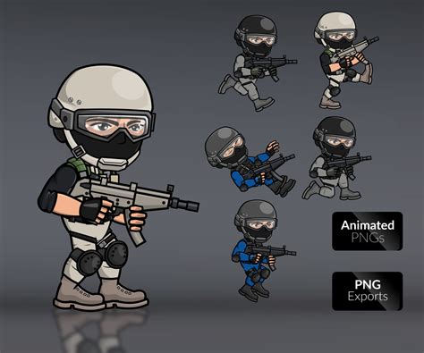 Royalty Free Swat Team Characters Game Art Partners