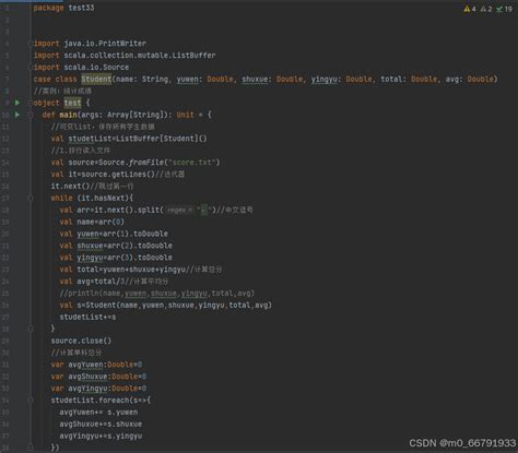 Scala的成绩统计和匹配 Csdn博客