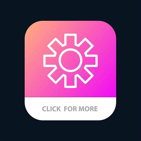 Setting Cog Gear Mobile App Button Android And Ios Line Version