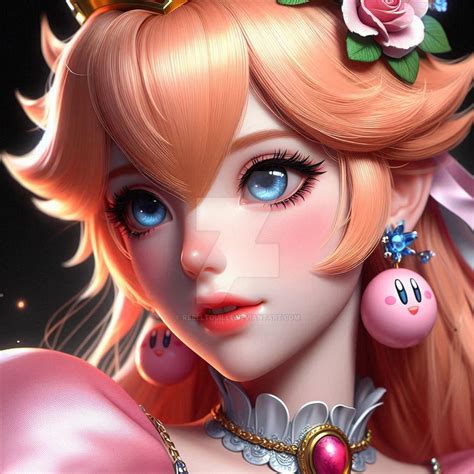 Princess Peach Closeup Portrait 3d Hd 1 By Rebeltouille On Deviantart