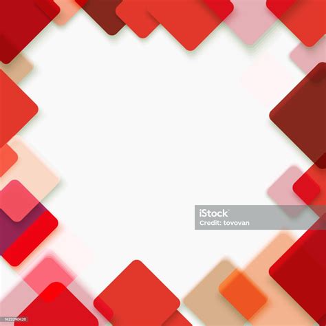 빨간색 사각형의 추상 벡터 배경입니다 벡터 템플릿 0명에 대한 스톡 벡터 아트 및 기타 이미지 0명 개념 개념과 주제