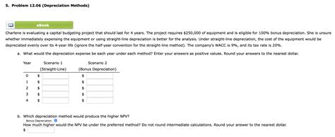 Solved 5 Problem 1206 Depreciation Methods Depreciated