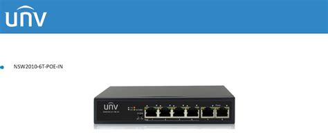 Unv Nsw2010 6t Poe In 4 Port 10 100 Poe Switch With Ethernet Uplink Port