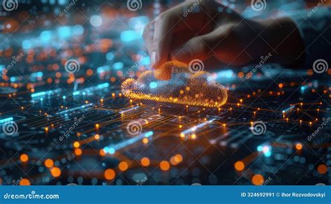 Data Science Ai And Cloud Data Concept Computer Programmer Stock Image Image Of