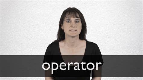 How To Pronounce Operator In British English Youtube