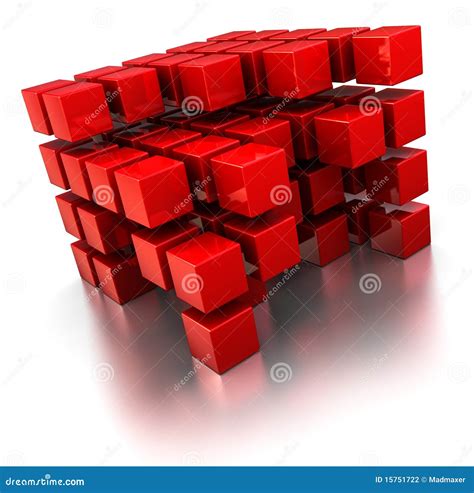 Abstract Cube Structure Stock Illustration Illustration Of Metaphor