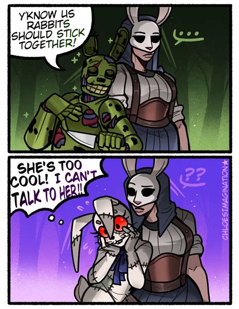 Chloesimagination — Fnaf Springtrap And Vanny Talk To Huntress In