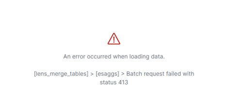 analysis with lens table return statuscode 413 kibana discuss the
