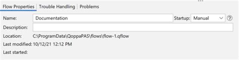 workflow properties