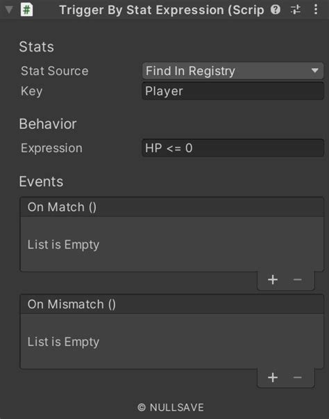 Trigger By Stat Expression Nullsave