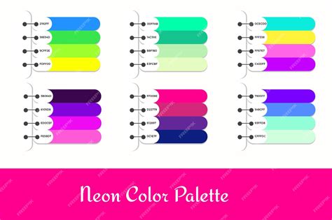 Neon Color Palette Illustrator