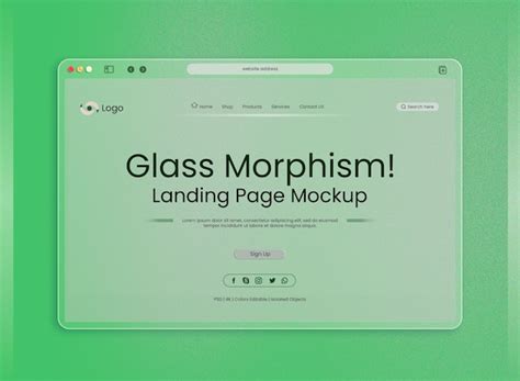 Page 6 Glassmorphism Psd 1000 High Quality Free Psd Templates For