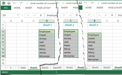 Count Function Count Number Of Occurences Within Mulitple Worksheets In A Workbook W3resource