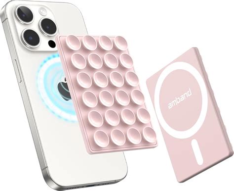 Amband Support De Téléphone Magnétique à Ventouse Pour Coque Magsafe Support Adhésif Double