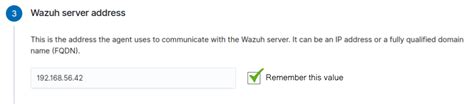 Add An Option To Easily Save The Wazuh Server Address In The Deploy New Agent Section · Issue