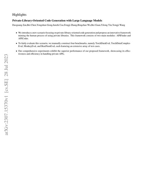 Pdf Private Library Oriented Code Generation With Large Language Models