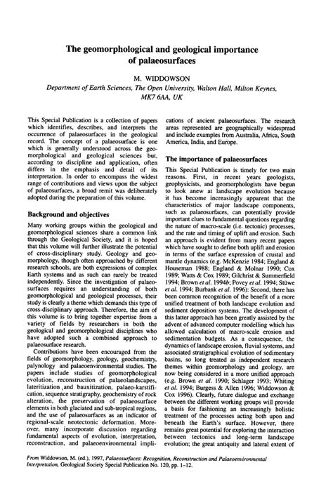 Pdf Palaeosurfaces Recognition Reconstruction And