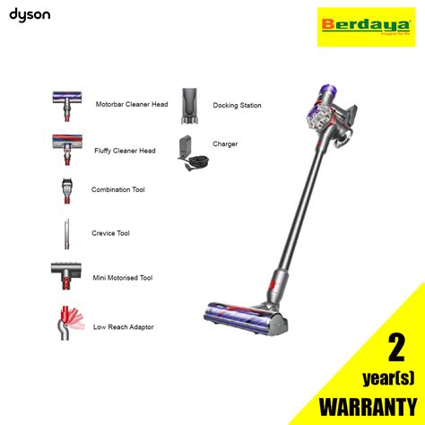 DYSON V ABSOLUTE SV VACUUM CLEANER SILVBER NICKEL Berdaya