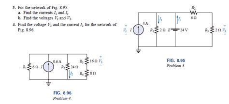 Solved For The Network Of Fig 8 95 Find The Currents I 1