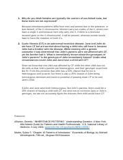 Week Critical Thinking Docx Why Do You Think Females Are Typically The Carriers Of Sex