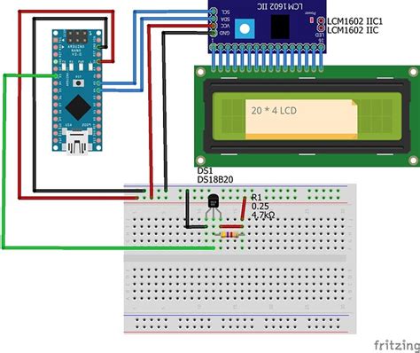 Display Address Of A DS18B20 On LCD Display Programming Arduino Forum