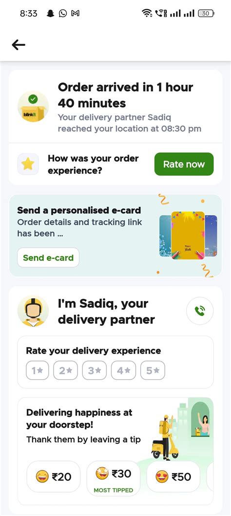 Natiq Hussain On Linkedin Order Placed At 650 But Order Arrived At 830 After 1 Hour 40 Minutes