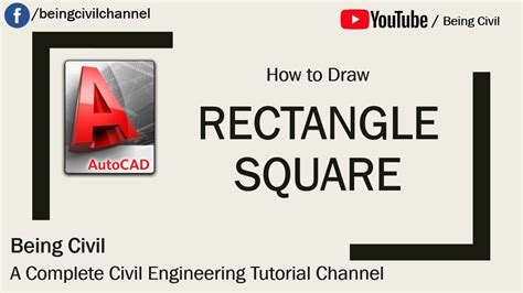 How To Draw Rectangle Square In AutoCAD YouTube