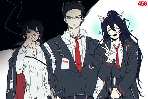 Hong Lu Ryoshu And Meursault Project Moon And More Drawn By Trashdrk Danbooru