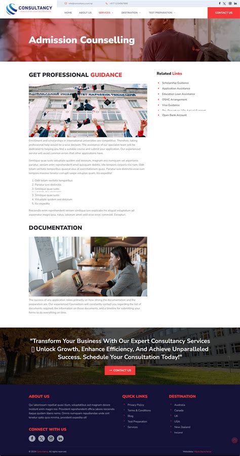 Consultancy Html Template By Miju Codester