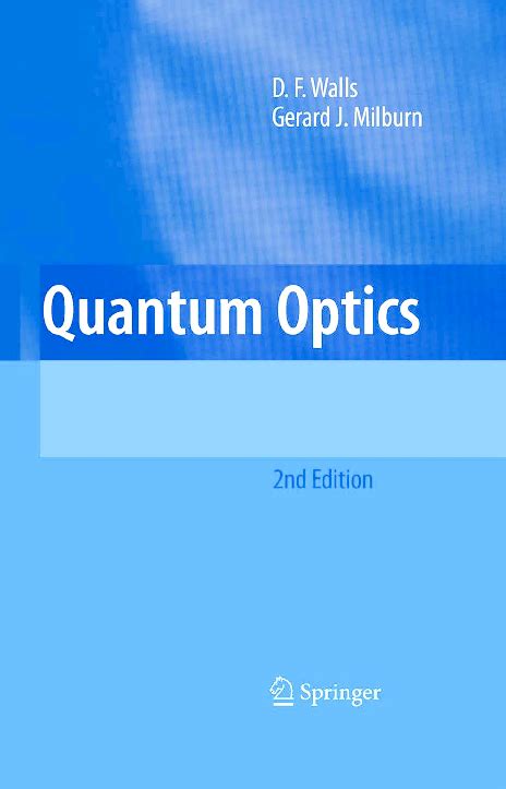 Pdf Quantum Optics