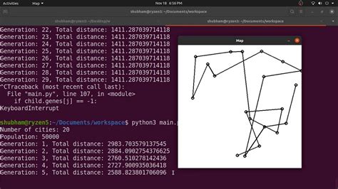 Shortest Path Finder Ga Genetic Algorithms Travelling Salesmans Problem Youtube