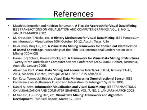 Ppt Visual Data Mining Frameworks For Algorithm Development