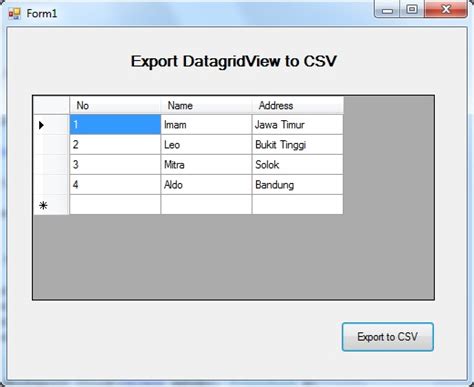 c datagridview значение