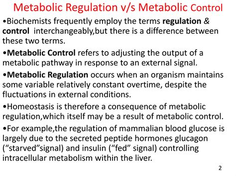 Metabolic Control Pptx Endocrine And Metabolic Diseases Diseases And Conditions