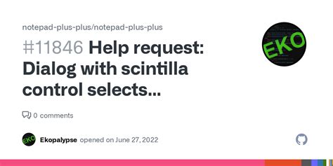 Help Request Dialog With Scintilla Control Selects Everything