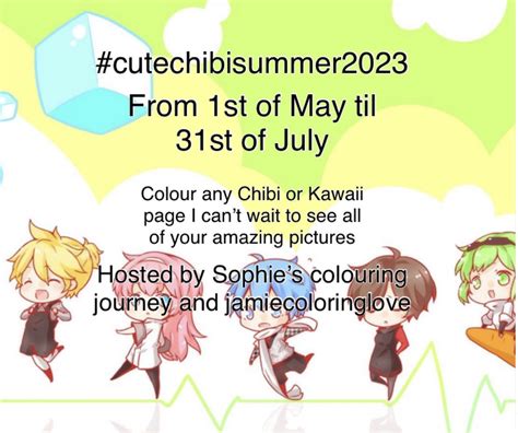 Cute Chibi Summer Coloring Queen