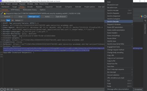 Using Application Functionality To Exploit Insecure Deserializationをやって
