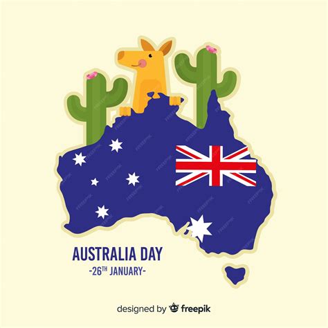 오스트레일리아의 날 무료 벡터