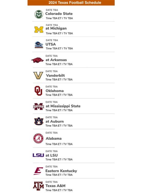 Texas A M University Football Schedule