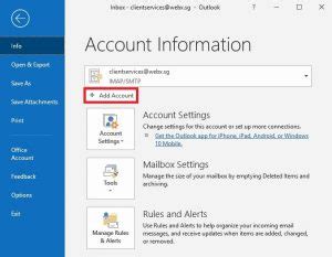 Setting Up Outlook And Email WebX Digital Specialists You Trust