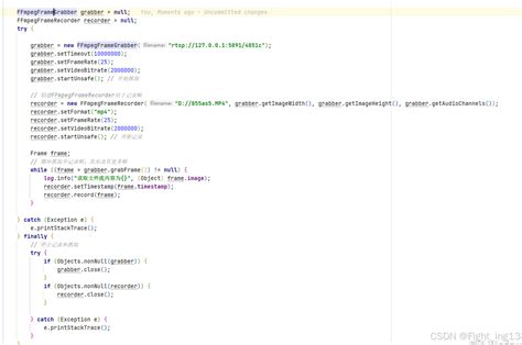 Javacv 使用 Ffmpegframegrabber 只有将程序杀死 才能打印下面信息，否则转成的mp4文件不能播放javacv
