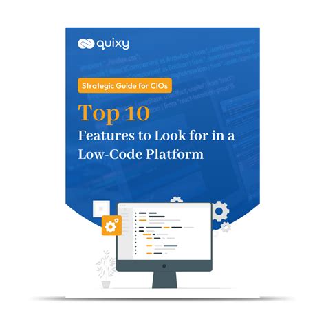Ebook The Cios Checklist 10 Essential Features Low Code Platform Must Have