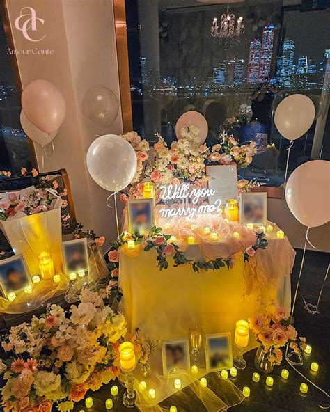 아모르꽁뜨 프로포즈에 진심을 담다 ️ 따뜻하고 포근한 신혼집 프로포즈🤍 신혼집에서 진행한 플라워 데코 프로포즈입니다 둘만의 소중한 보금자리가 되어줄 신혼집에서의