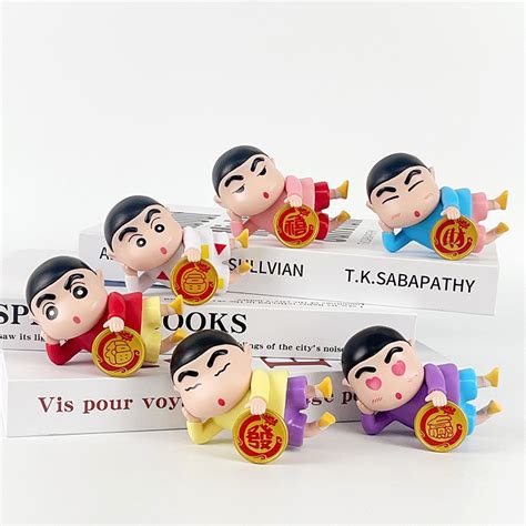 Crayon Xiaoxin Hand Office Lying Earn Xiaoxin Cute Anime New Year Lucky Nohara New Help Doll