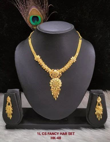 Golden Wedding 1l Cs Fancy Har Set For As A Jewelry Necklace2 Earing At Rs 265set In Mumbai