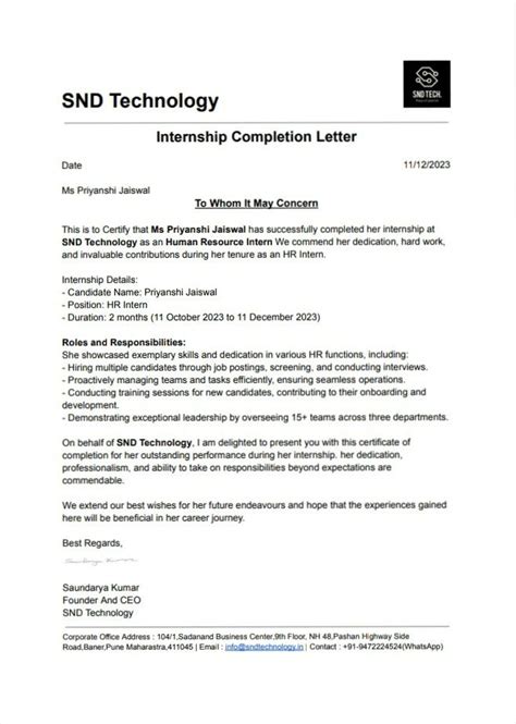 Priyanshi Jaiswal On Linkedin Internshipcompleted Nextchapter Grateful