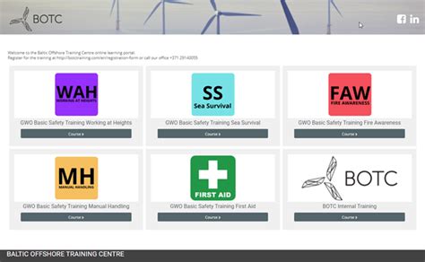 Botctraining Gwo Stcw Maritime And Industrial Safety Courses